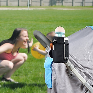 Cup Holder,Stroller Bottle Holders,Insulated,Thermal,Waterproof Anti-Slip Cup Drink Holder for Universal Stroller,Bike,Yeti,Huffy,Mountain,Pushchair,Wheelchair