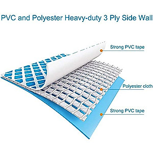 Swimming Pool for Family Kids and Adults - 12ft 30in Outdoor Pools Above Ground Easy Set Swimming Pool Kids Pools Inflatable Pool for Kiddie/Toddler Use in Garden, Backyard Outdoor Pool (Blue)