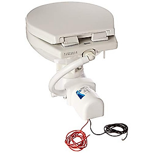 Jabsco 37010-4192 Electric Marine Toilet Regular Bowl 12 Volt Soft Close Boating Head, Blue