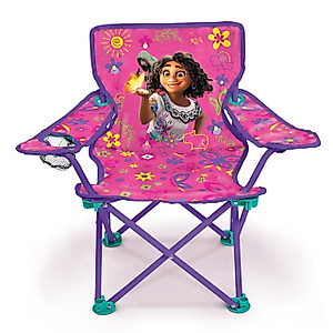 Disney's Encanto Kids Chair Foldable for Camping, Sports or Patio with Carry Bag, Toddlers 24M+