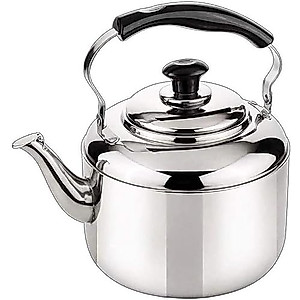 Tea Kettle, Whistling Stove top teapot Kettle Capacity 304 Stainless Steel Stovetop Kettles,Tea Pot,Anti-scalding Handle,Induction Cooktops,Gas Stove -3L