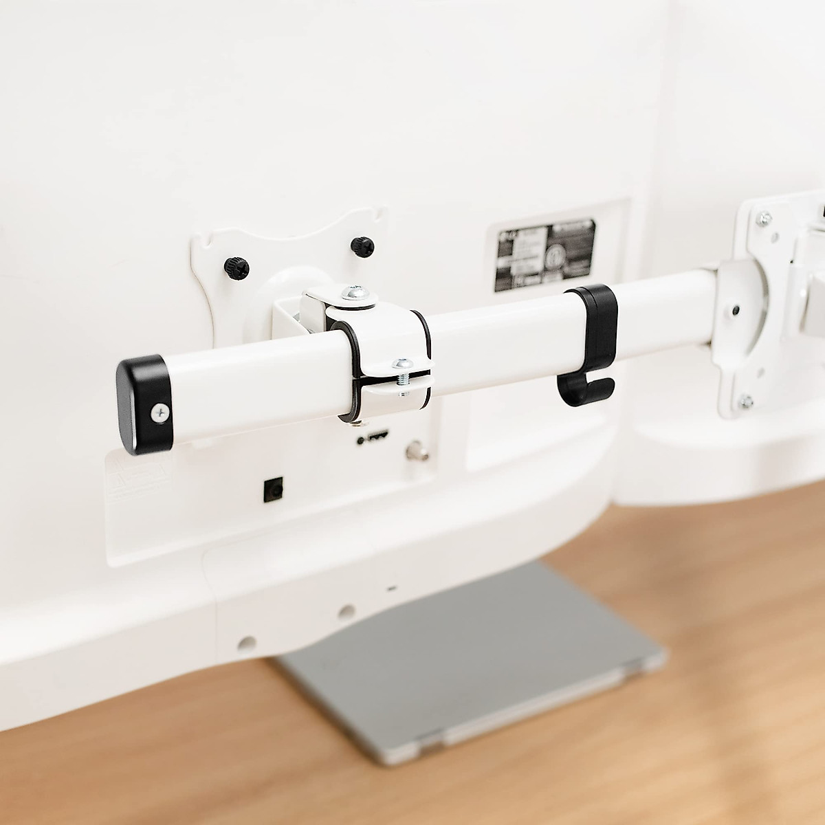 VIVO Dual VESA Bracket Adapter, Horizontal Assembly Mount for 2 Monitor Screens up to 27 inches, MOUNT-VW02A