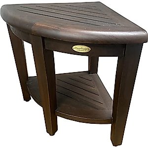 Decoteak Teak Corner Shower Bench (Non Assembled)