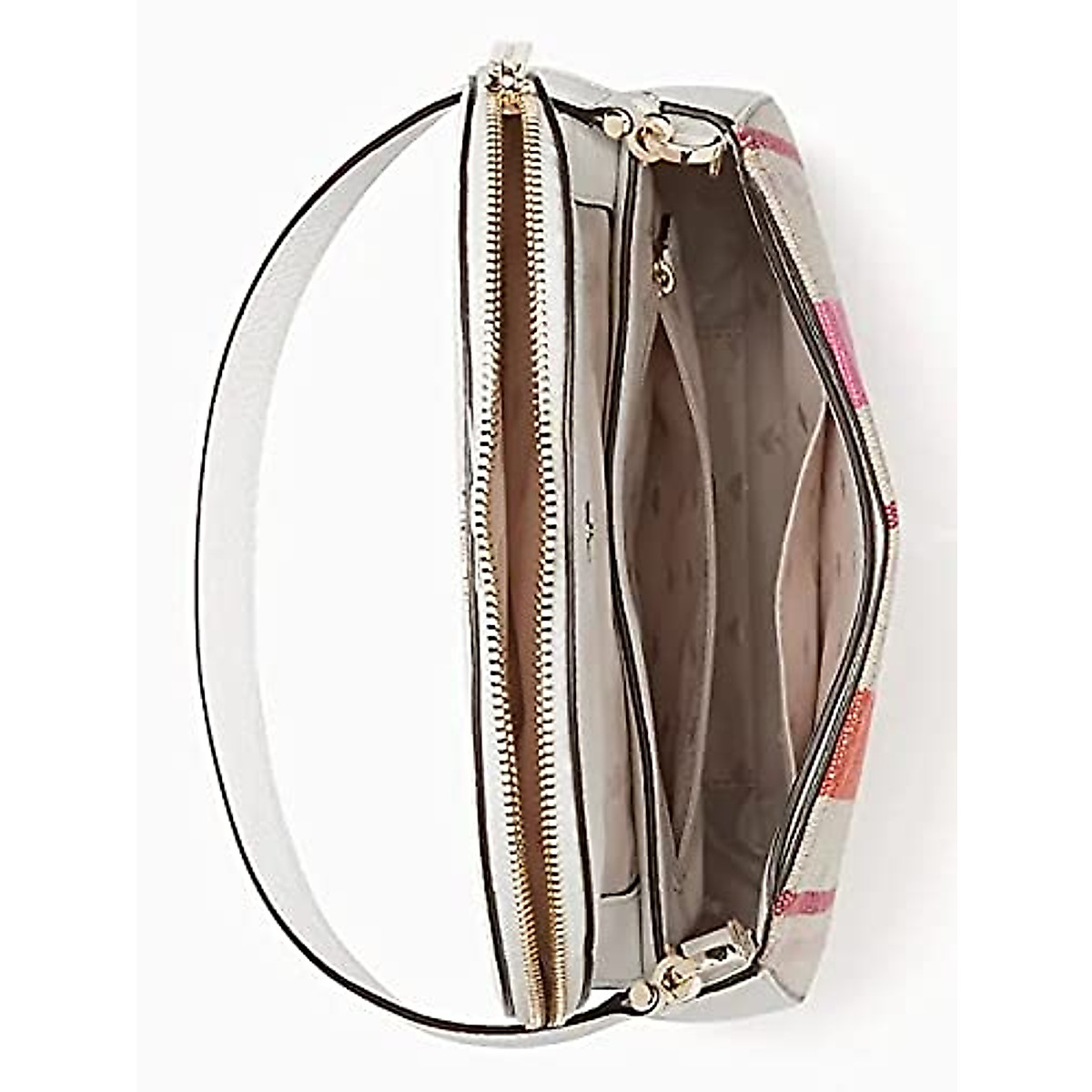 Kate Spade Leila Striped Canvas Medium Bag Shoulder Women's Handbag