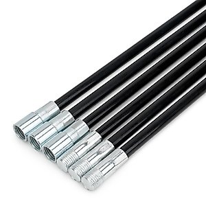 Stanbroil 18-Foot Fiberglass Chimney Rod Kit, 1/4" NPT Fittings, Used with Brush to Clean Debris from Chimney