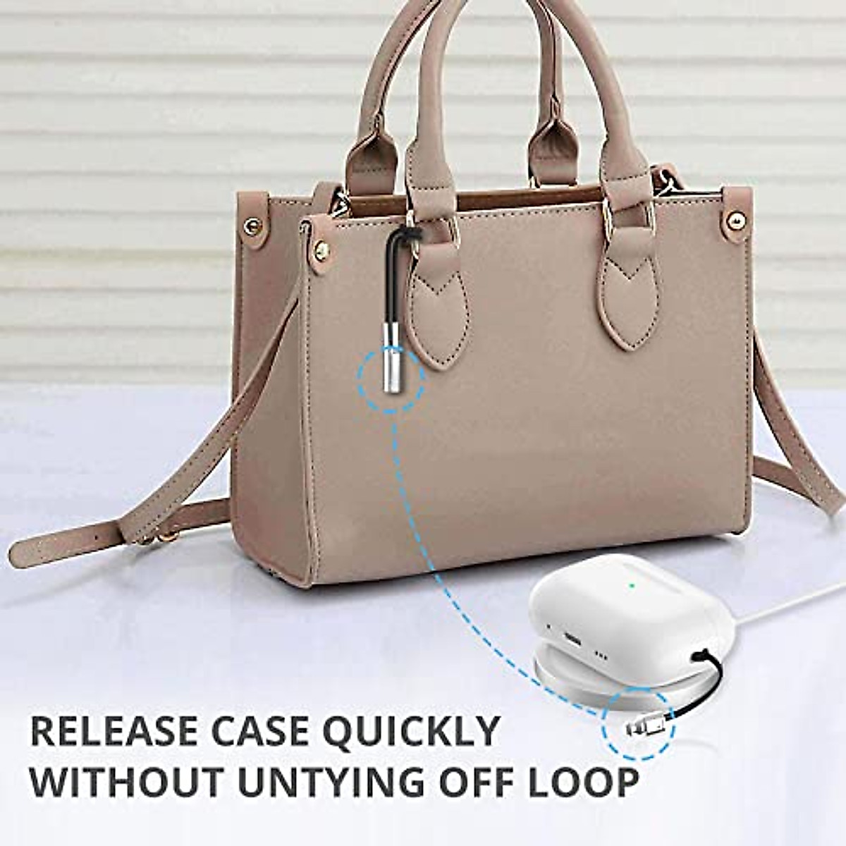 SUPMEGA Lanyard for AirPods Pro 2, Detachable Lanyard Loop with Quick Release Button, Small Finger Strap Compatible with AirPods Pro 2nd Generation Case - 2 Lanyards with Different Lengths