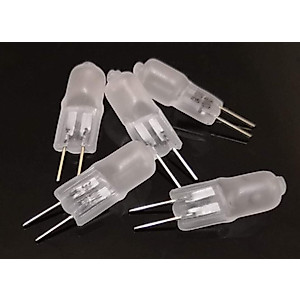 10W Halogen Bulbs G4 10W 12V Halogen Light Lamps G4 Base Halogen 10W 12 Volt T3 JC Lamp Halogen Bulbs,G4 Bi-Pin Base,Low Voltage 12V, Frosted Glass Lense,12 Pack