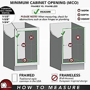 Lemans II Set 2-Shelf Lazy Susan with Soft-Close for Blind Base Corner Cabinets (574 sq. Model 40, Tray Size: 12", Swings Right)