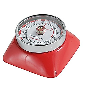 Magnetic 55 Minute Kitchen Timer Square - Red