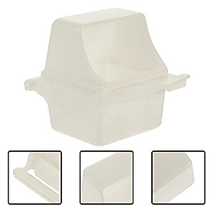 POPETPOP 4pcs Parrot Feeding Cups Plastic Birds Food Dish Parrot Feeders Water Cage Bowls for Cockatiel Conure Budgies Parakeet Parrot Macaw Small Animal Chinchilla