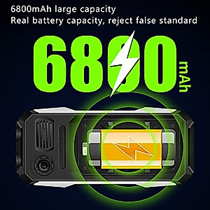 Heayzoki 2G Seniors Cell Phone, Dual SIM Big Button Unlocked Seniors Mobile Phone, 2.4in HD Screen 6800mAh Long Battery Life Seniors Cell Phone(Green)