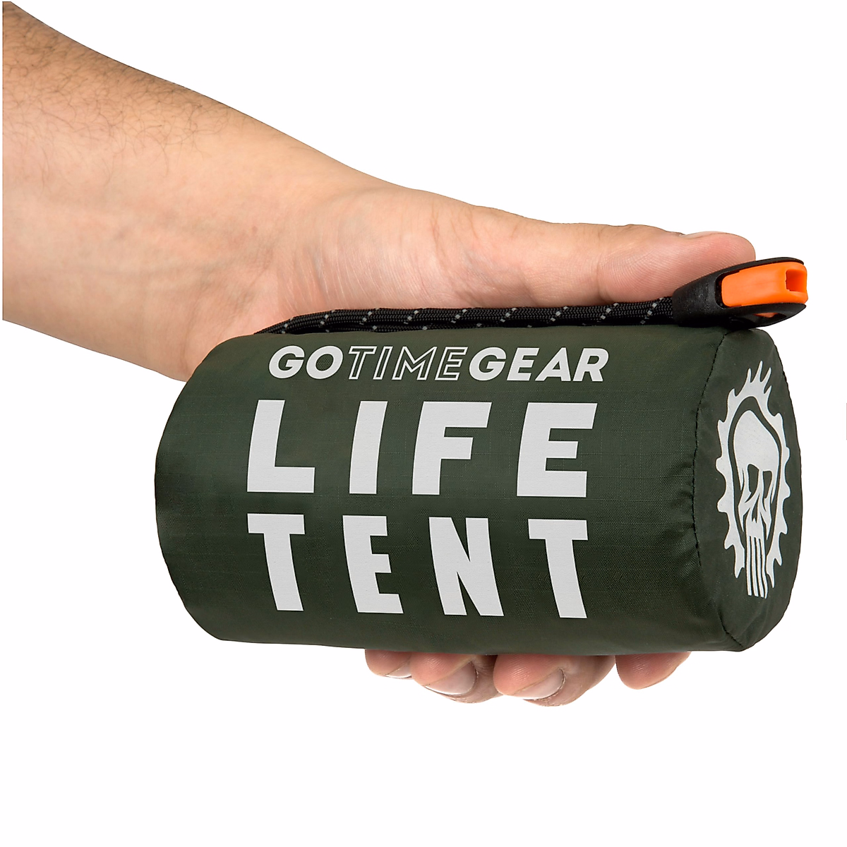 Go Time Gear Life Tent Emergency Survival Shelter – 2 Person Emergency Tent – Use As Camping Tent, Survival Tent, Emergency Shelter, Tube Tent, Survival Tarp - includes Survival Whistle & Paracord