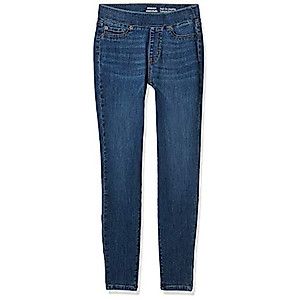 Amazon Essentials Women's Mid-Rise Stretch Pull-On Jegging (Available in Plus Size), Medium Wash, 8