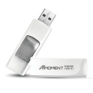 MMOMENT MU39 512GB USB 3.1 Gen1 Flash Drive, Read Speed up to 100MB/s, Retractable Design Thumb Drive