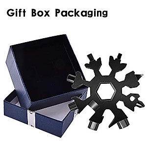 18 In 1 Snowflake Multi-Function Tool, Stainless Steel Snowflake Tool, Beer Bottle Opener, Beautifully Packaged