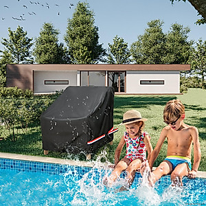 KylinLucky Patio Chair Covers Waterproof, Heavy Duty Outdoor Furniture Covers Fits up to 36 W x 37 D x36 H inches 2 Pack Black