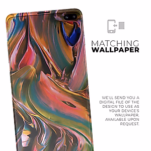 DesignSkinz Blurred Abstract Flow V18 Protective Vinyl Decal Wrap Skin Cover Compatible with The Samsung Galaxy S20 (Screen Trim & Back Glass Skin)