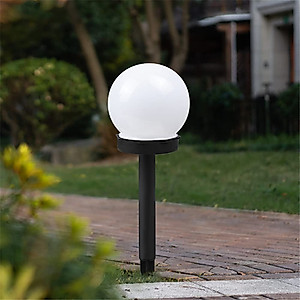 ZHUANYIYI 3 Pieces, Outdoor Solar Ball Lawn Lamp, Waterproof Landscape Lamp for Garden Lighting, Home Garden Pavement Decoration Street Lamp