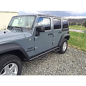 N-Fab Nerf Steps | Textured Black, Wheel-to-Wheel w/ Bed Access | D97100QC-6-TX | Fits 1994-2001 Dodge RAM 1500 / 2500 / 3500 Quad Cab 4 Door 8' Long Bed, SRW / DRW Gas / Diesel