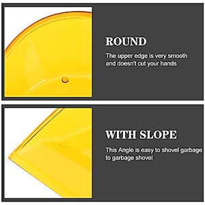 Cabilock Transparent Trash Bin Whisk Broom Compact Dustpan Cleaning Tool Household Garbage Shovel Heavy Duty Pan Home Hand Held Shovel Handle Dustpan Handheld Dustpan Home Shovel Plastic