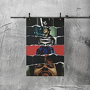 The Weeknd All Album Cover Poster, Music Star Boy Poster, Till Dawn Tour Poster for Room Aesthetic Canvas Wall Art Bedroom 16x24inchs(40x60cm) No Frame