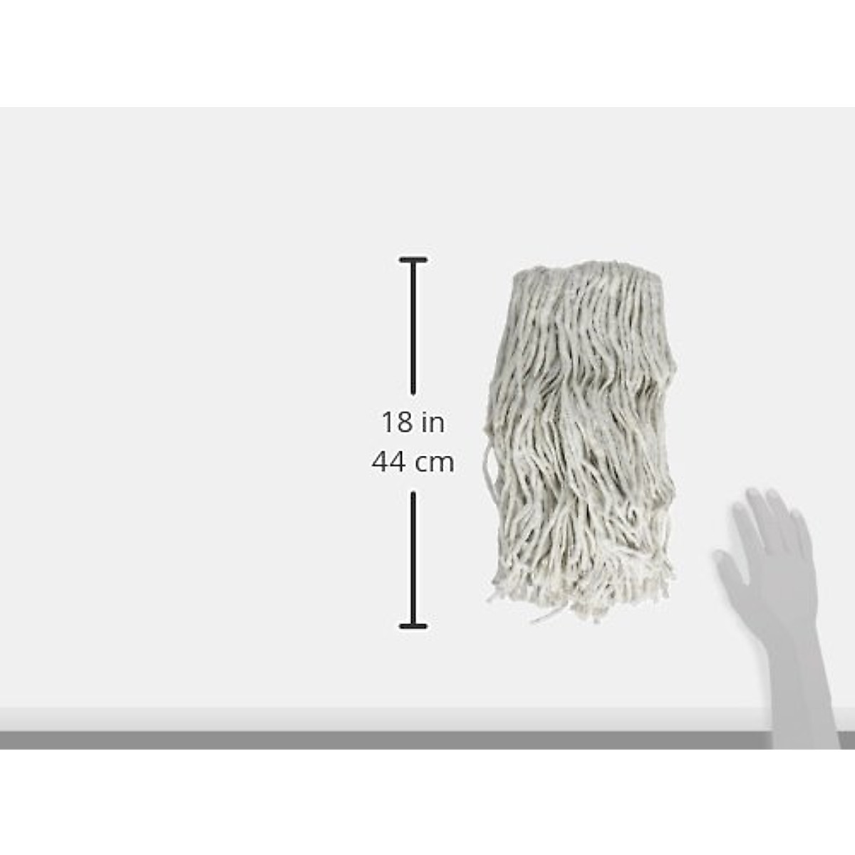 UNISAN Cut-End Wet Mop Head, Cotton, 24 Size, White (2024C)