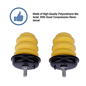 ONER 905-208 Front Lower Suspension Control Arm Bumper & 523-049 Control Rear Axle Bumper w/Nut - Compatible with 1999-2006 chevy Silverado 1500 GMC Sierra 1500 - Replaces #15712438 ，15153958