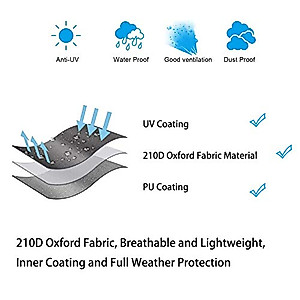 Umbrella Cover, Windproof, UV Resistant Market Parasol Covers 7ft to 11ft Waterproof Outdoor Patio Umbrella Cover