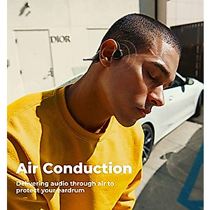 Spobri Open Ear Air Conduction Headphones, Sport Open Ear Conduction Wireless Bluetooth 5.3 Headphones, IPX6 Waterproof for Running Gym Cycling Workout