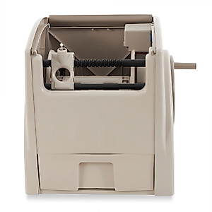 Suncast Automatic Rewind Garden Hose Reel, 100 ft. 5/8 in. Vinyl Hose Holder, Light Taupe