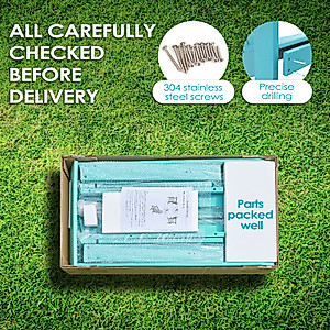 OTSUN Adirondack Chair, Large Lawn Chair, Outdoor Chair with Durability and Weather Resistance, HDPE Patio Chair for Yard, Porch, Garden, Deck, Swimming Pool, Light Blue