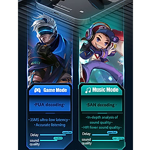 M5 Game Headset LED Bluetooth Earphones Earbuds Sports Car Wireless (Black)