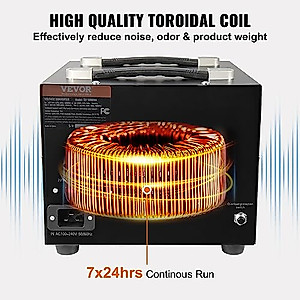 VEVOR Voltage Converter Transformer, 5000W, Heavy Duty Step Up/Down Transformer, Convert from 110 Volt to 220 Volt and from 220 Volt to 110 Volt, with US Outlet EU Outlet 5V USB Port, CE Certified