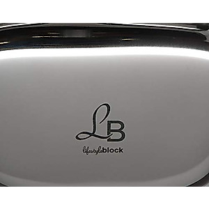 Lifestyle Block Stainless Steel Tiffin Style 4-Layer Round Stacking Lunch Box