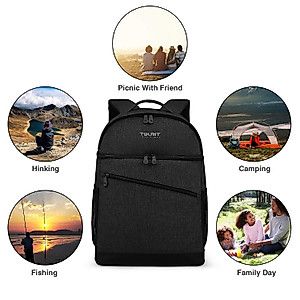 TOURIT Insulated Backpack Cooler Leak-Proof Backpack Lunch Box 28 Cans Double Deck Cooler Backpack