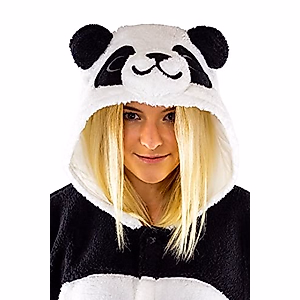 SAZAC Fluffy Panda Kigurumi - Onesie Jumpsuit Halloween Costume