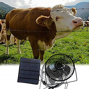 5w Solar Powered Exhaust Fan for Shed Fan Waterproof Solar Powered Fan Kit for Chicken Coop, Pet Houses, and Windows, Solar Fan for Greenhouse USB Solar Roof Fan Cool Stuff