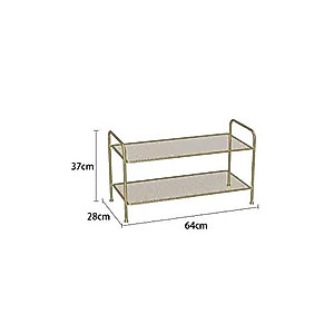 N/A 2/3 Tiers Shoe Rack, Small Shoe Rack Organizer, Space Saving Shoe Shelf, Iron Shoe Rack (Color : D, Size : 2layers)
