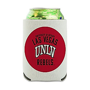 University of Nevada, Las Vegas Rebels Logo Can Cooler - Drink Sleeve Hugger Collapsible Insulator - Beverage Insulated Holder