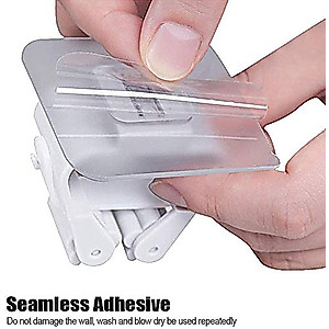 NEEMAY Broom Holder Wall Mounted, Mop Holders Broom Grippers Mop Racks Broom Holders Self Adhesive Hanger No Drilling Broom Holder Storage & Organization for Kitchen, Bathroom, Garden (6 PCS)