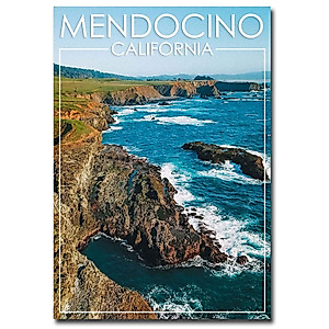 Mendocino, California, Coast Fridge Magnet Size 2.5" x 3.5"