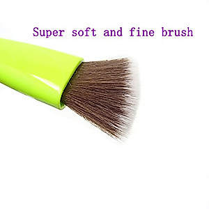 yueton Double Ended Portable Cleaning Brush Mini Hand Held Magic Brush Duster for House, Car, Office (Light Green)