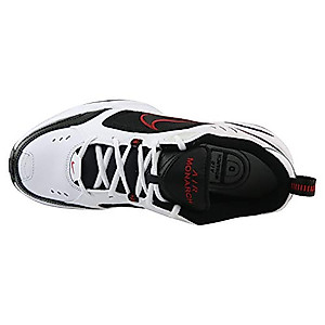 Nike Men's Air Monarch IV Cross Trainer, White/Black, 6.5 Regular US