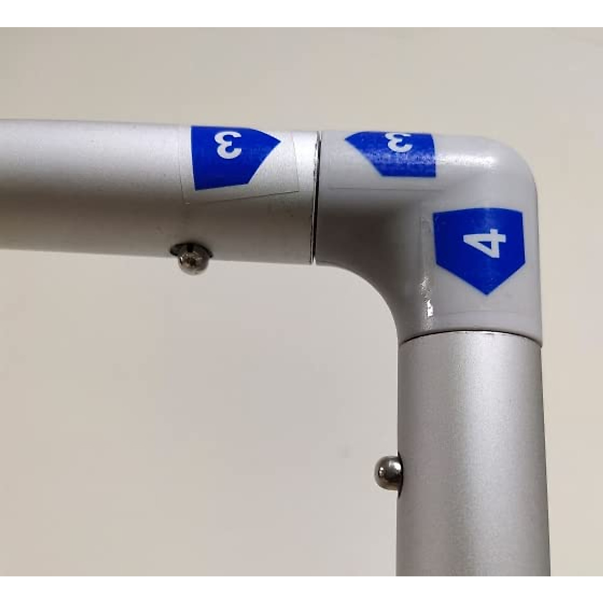 BannerBuzz EZ Extend Display Banner Stand, Hardware only, durable light weight portable easy to assemble, multi-purpose for Indoor Outdoor Advertising and Displays (4' W X 6.5' H Feet)