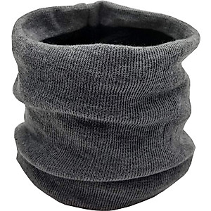 Winter Neck Gaiter, 12 Pack, Fleece Lined Interior Warm Cold Weather Scarf Wrap, Mens or Womens Bulk (12 Pack Assorted Solids)