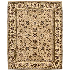 Nourison 2000 Persian Camel 7'9" x 9'9" Area-Rug, Easy-Cleaning, Non Shedding, Bed Room, Living Room, Dining Room, Kitchen (8x10)