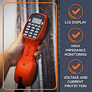 Tempo Communications TM-700 Butt Set/Lineman Telephone Test Set with LCD Display - Professional Grade (Latest Model)