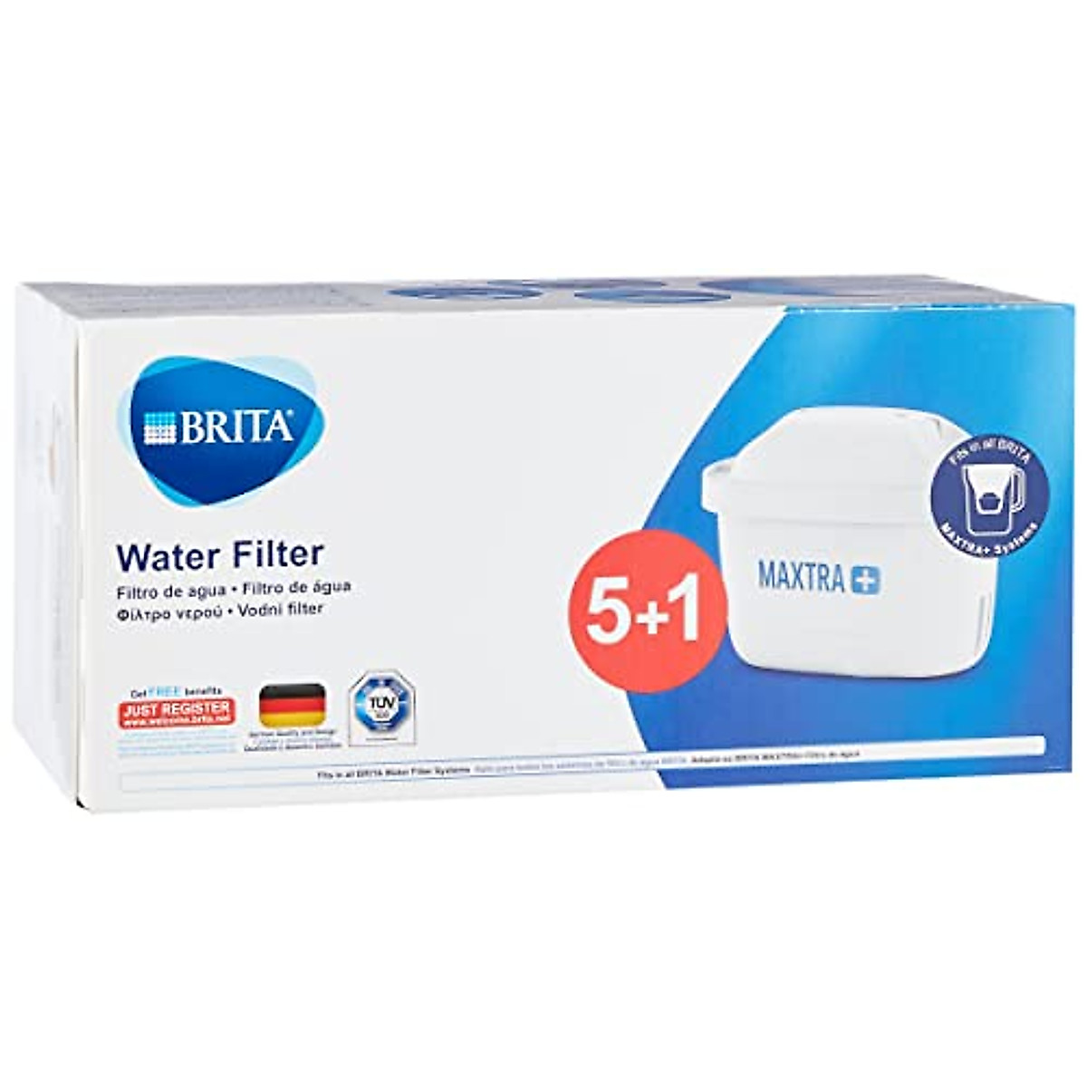 Brita Maxtra PLUS – Filter Cartridge, White, 5 + 1
