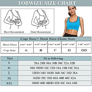 TOBWIZU Racerback Sports Bras for Women Plus Size Seamless Padded Activewear Bras for Workout Yoga Gym Comfy Sleep Everyday Bra Black
