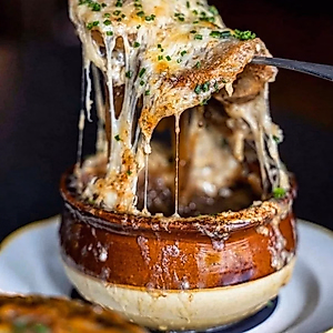 TOPZEA 4 Pack French Onion Soup Crock, 16oz Ceramic Individual Soup Chili Bowls with Handle & Lid, Mini Casserole Bowl for Pot Pie, Stew, Oven Microwave Broil Dishwasher Safe